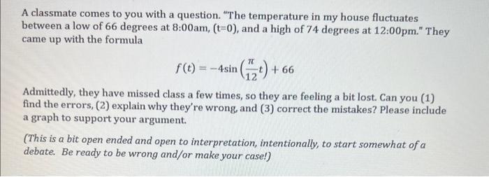 Solved A classmate comes to you with a question. "The | Chegg.com