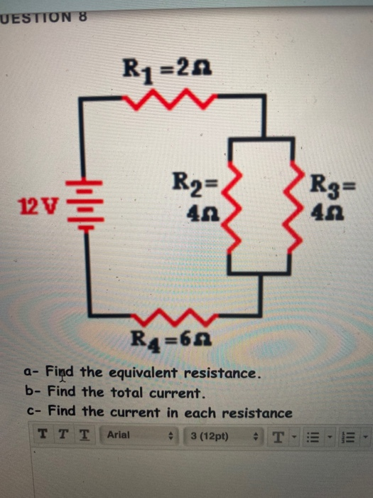 Solved UESTION 8 R1-21 RA=6A Q- Find the equivalent | Chegg.com Solved UESTION 8 R1-21 RA=6A Q- Find the equivalent | Chegg.com