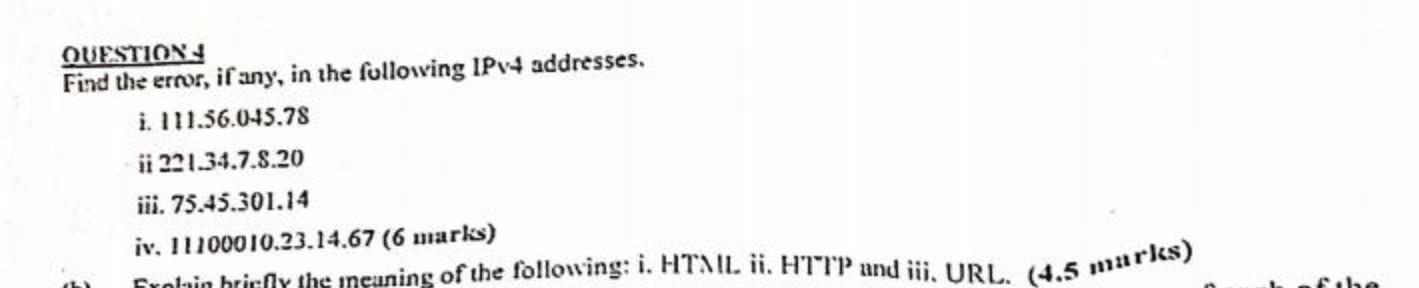 Solved QUESTION Find the error, if any, in the following | Chegg.com