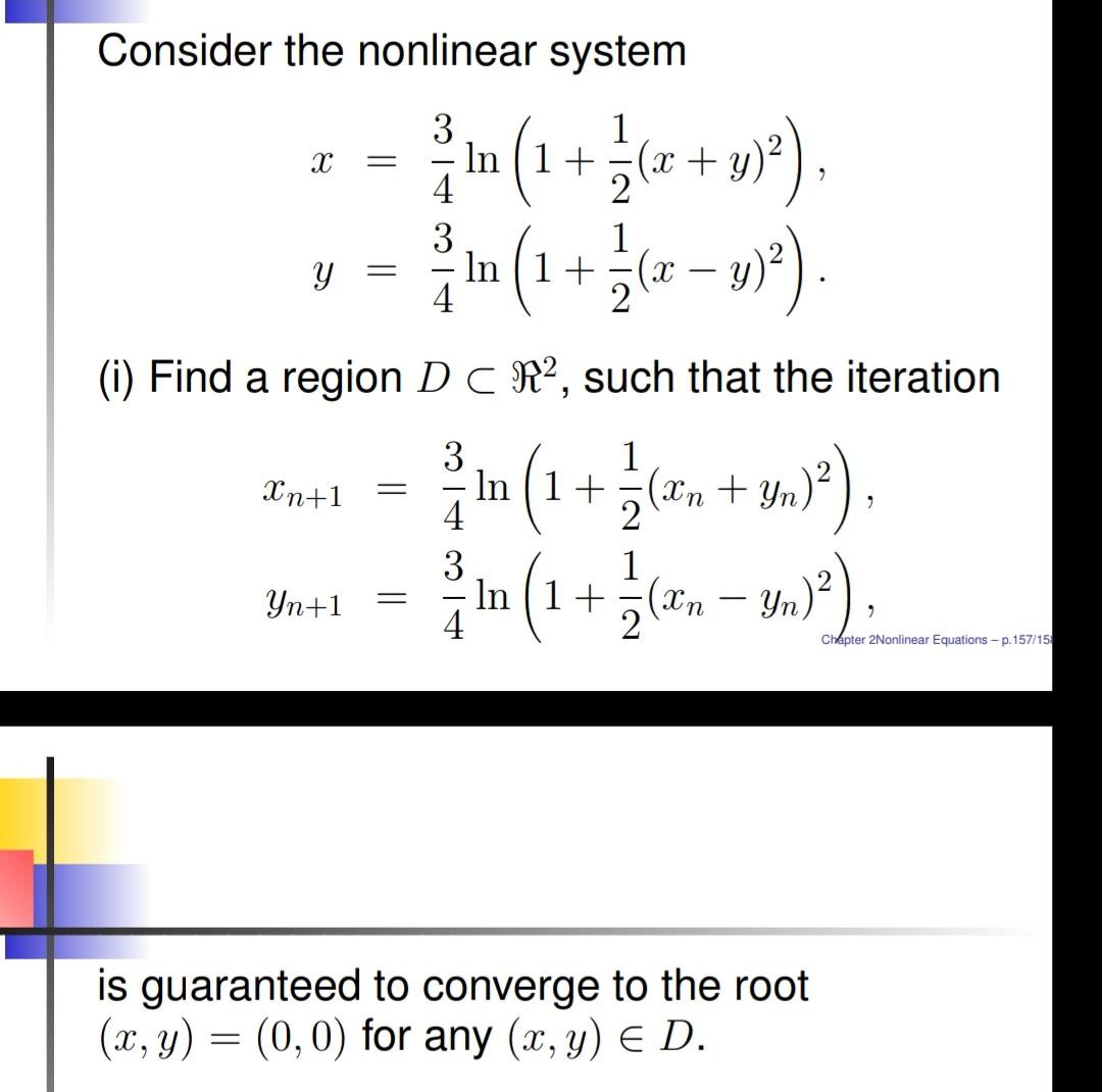Consider the nonlinear system | Chegg.com