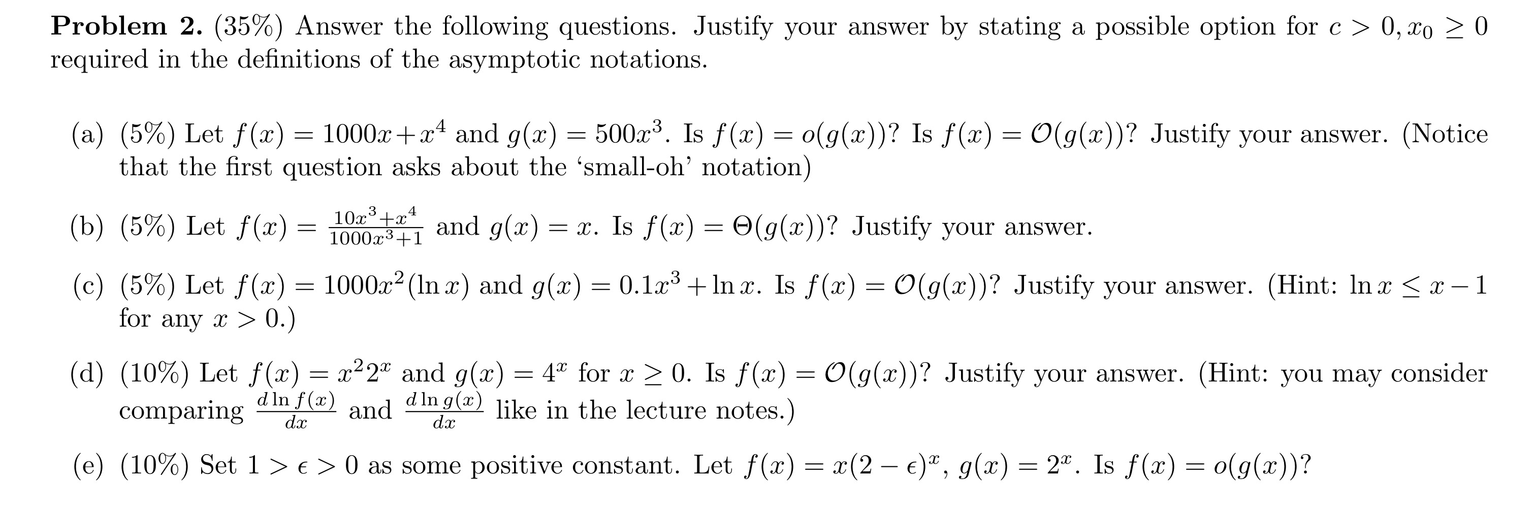 Solved Problem 2. (35%) ﻿Answer the following questions. | Chegg.com