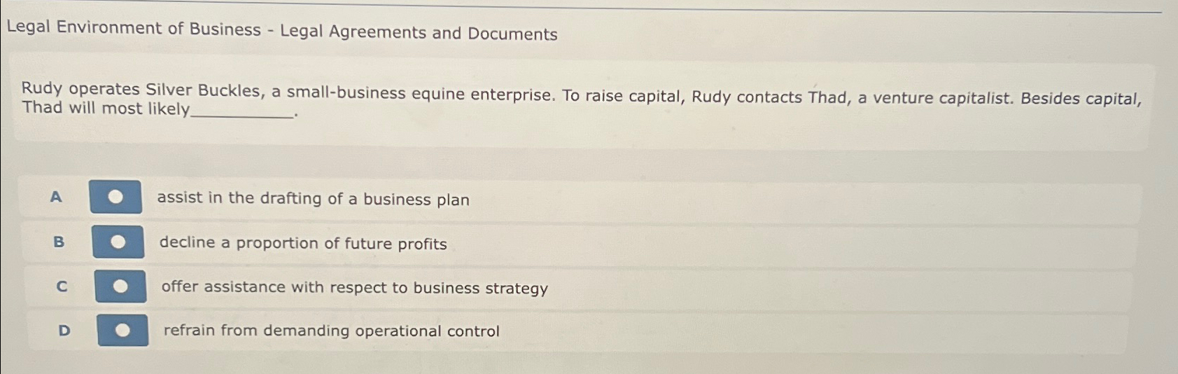 Solved Legal Environment of Business - ﻿Legal Agreements and | Chegg.com