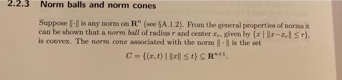 Solved show that the bork cone aasociated with the norm | Chegg.com