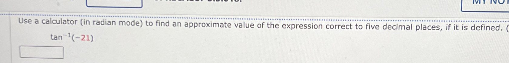 Solved Use a calculator (in radian mode) ﻿to find an | Chegg.com