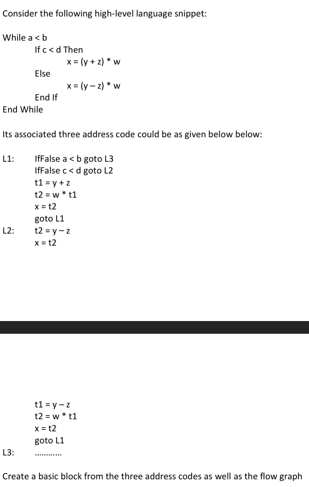 Solved Consider the following high-level language | Chegg.com