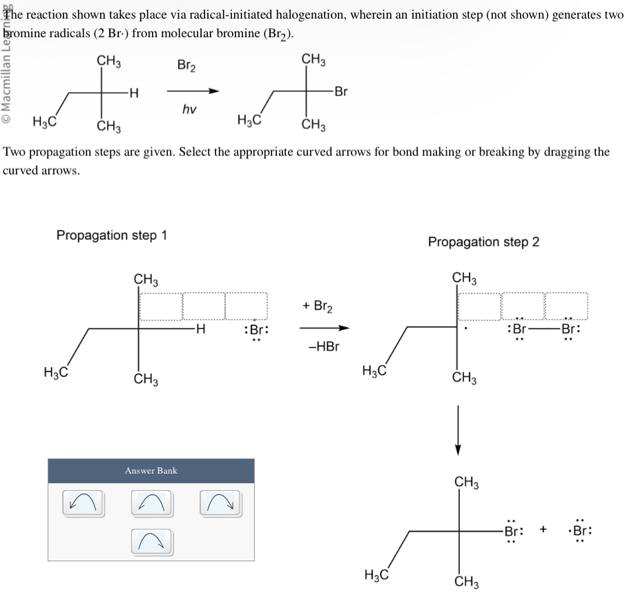 Solved The reaction shown takes place via radical-initiated | Chegg.com