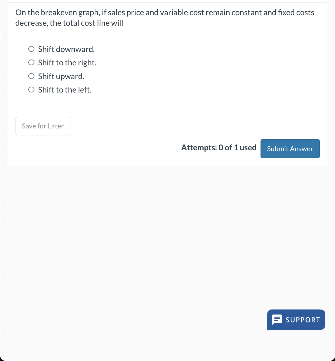 Solved On the breakeven graph, if sales price and variable | Chegg.com