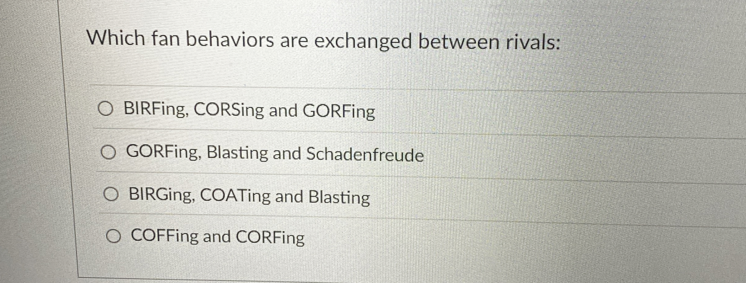 Solved Which fan behaviors are exchanged between | Chegg.com