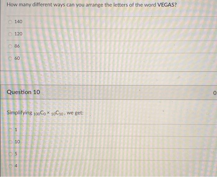 Solved How many different ways can you arrange the letters | Chegg.com