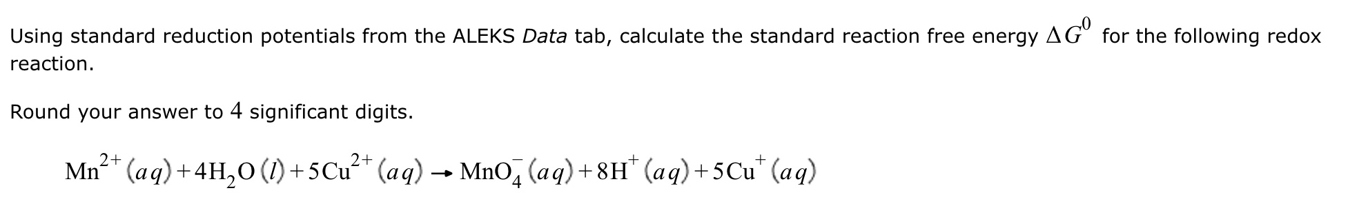 Solved Using standard reduction potentials from the ALEKS | Chegg.com