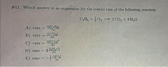 Solved #11. Which answer is an expression for the overall | Chegg.com