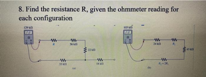 Solved 4. Find the total resistance RT for each | Chegg.com