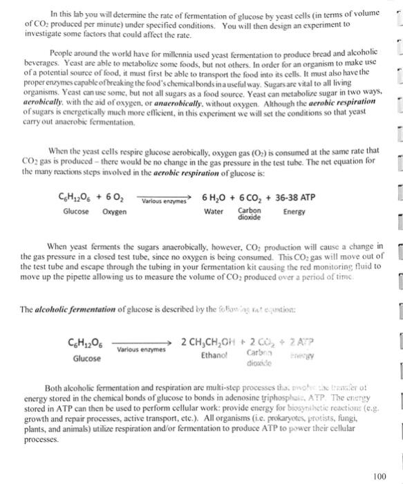 Solved Hi, I need to write a lab report on the fermentation | Chegg.com