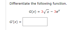 Solved Differentiate the following | Chegg.com