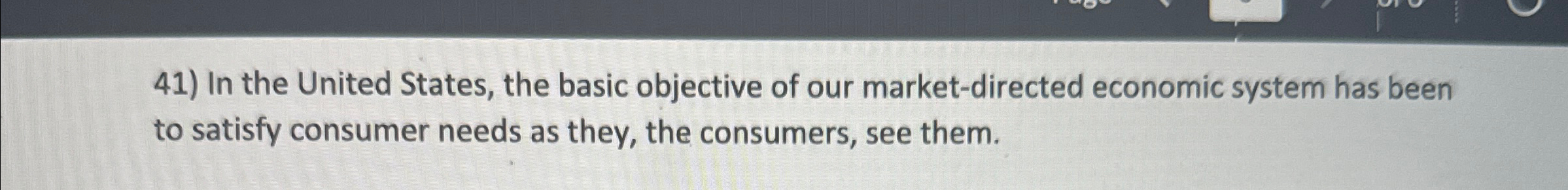 Solved In the United States, the basic objective of our | Chegg.com