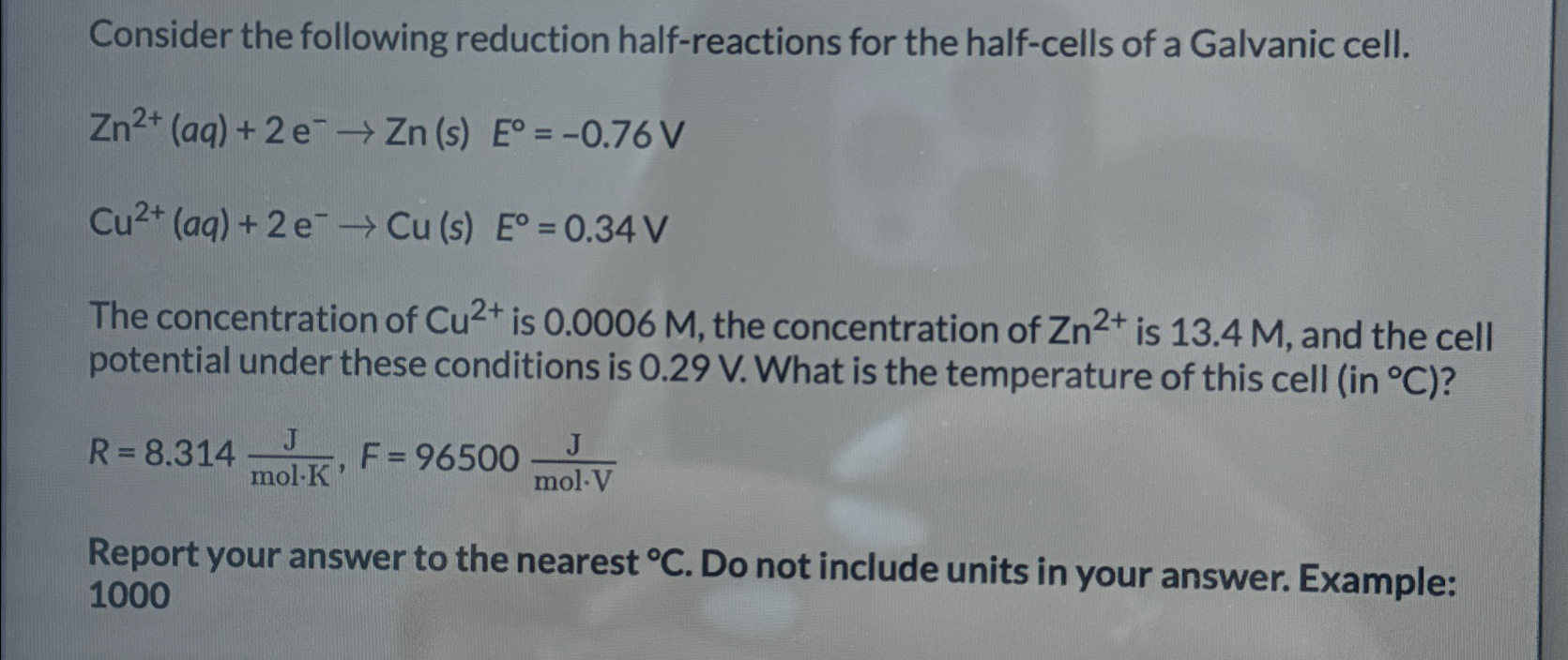 Solved Consider The Following Reduction Half Reactions For