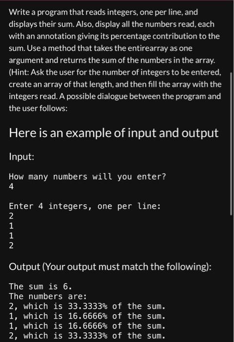 Solved Need Help Writing Out This Program For My