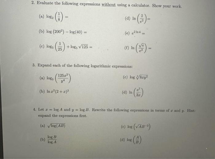 Please solve 2-4!!! | Chegg.com