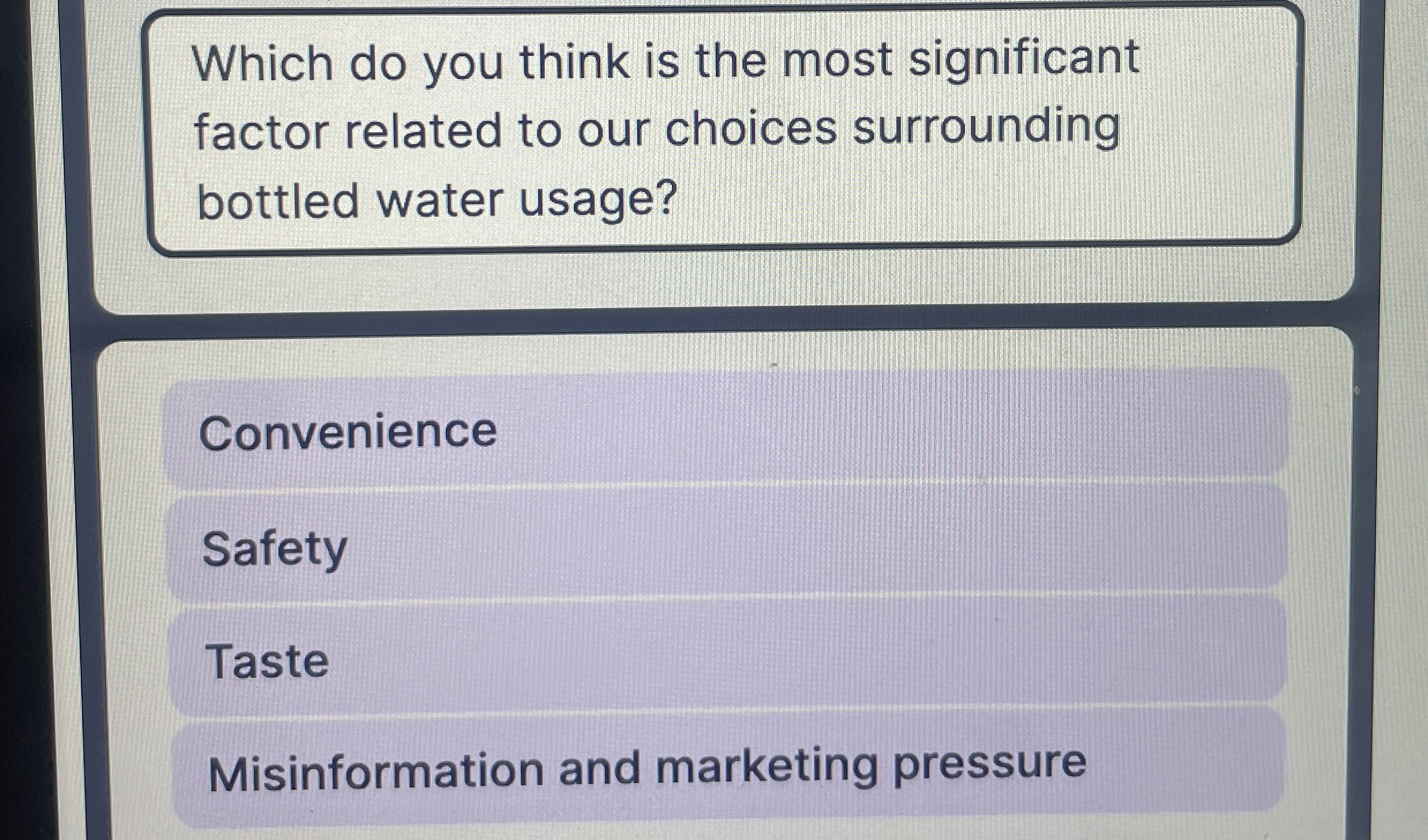 Solved Which do you think is the most significant factor | Chegg.com