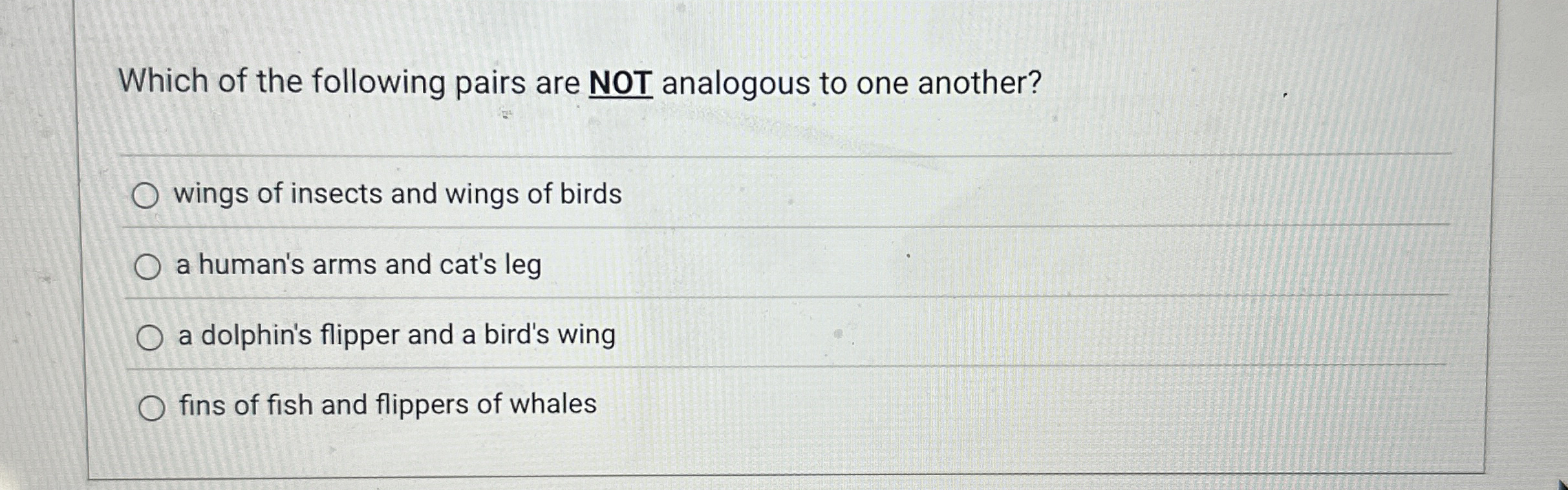 Solved Which of the following pairs are NOT analogous to one | Chegg.com
