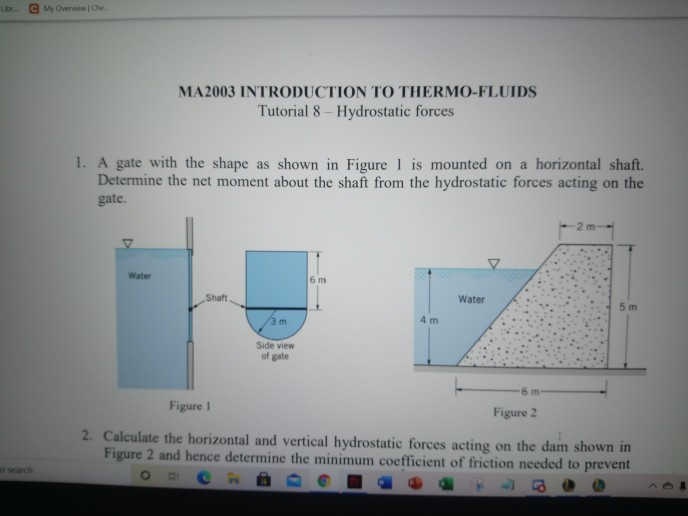 Solved C My Overview Che MA2003 INTRODUCTION TO | Chegg.com