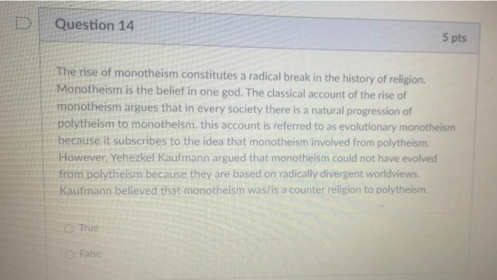 D Question 13 5 pts The earliest civilizations | Chegg.com