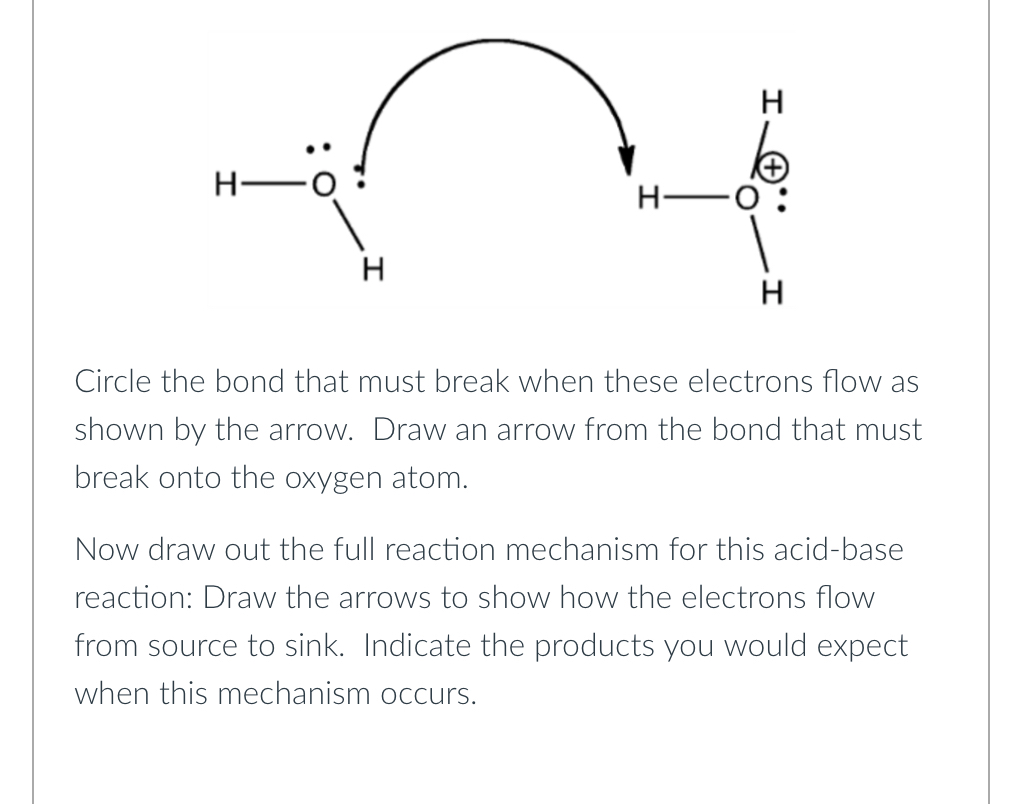 Solved Circle the bond that must break when these electrons | Chegg.com
