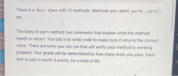 Solved There is a class with 12 methods. Methods are called | Chegg.com
