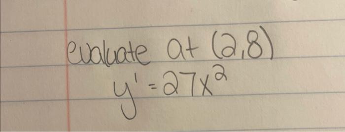 Solved y′=27x2 | Chegg.com