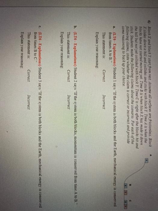 Solved А 6) Block X and block y start from rest assume all | Chegg.com