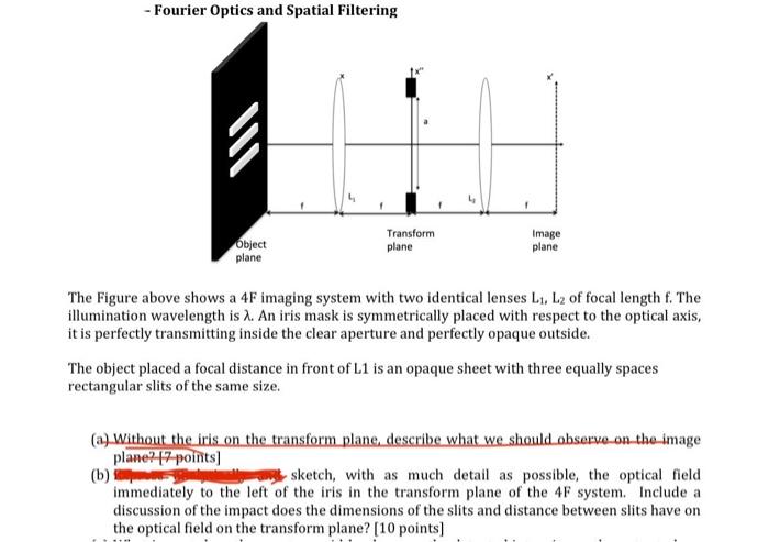 Solved optical systemsjust do (b)scketch!!!!!!!!!!!!!!!!!!i | Chegg.com