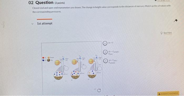 Solved Closed-end and open end manometers are shown, The | Chegg.com