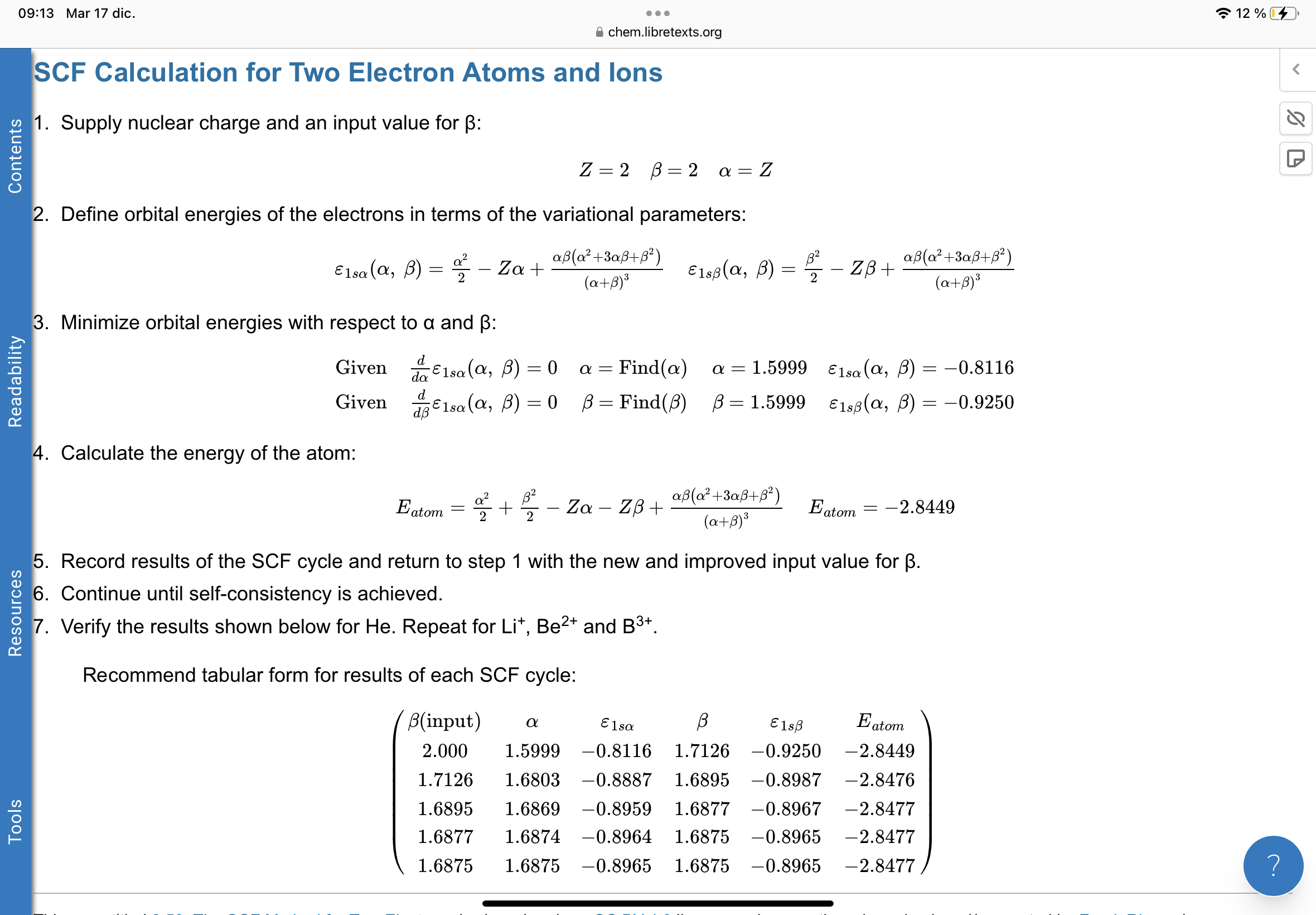 Solved Repeat for Li+, ﻿Be2+, ﻿Br3+ ﻿PleaseSCF Calculation | Chegg.com