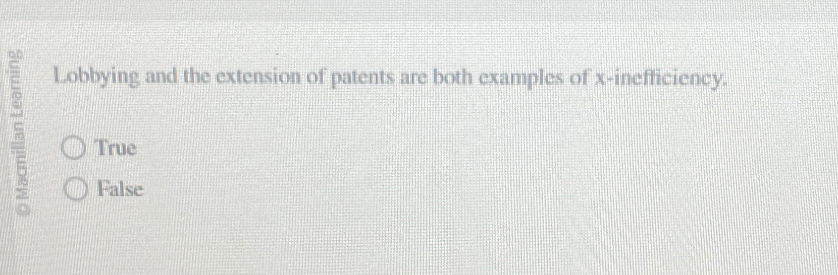Solved Lobbying and the extension of patents are both | Chegg.com
