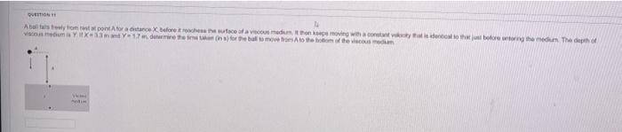 Solved A ball falls freely from rest at point A for a | Chegg.com