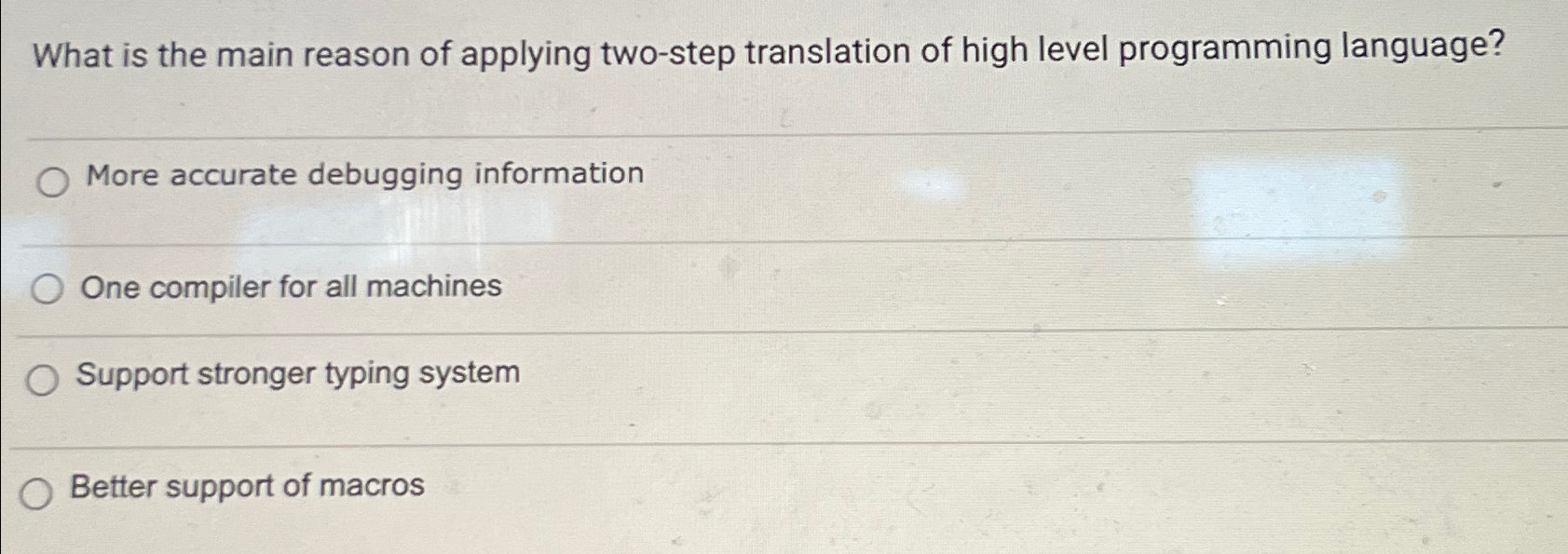 Solved What is the main reason of applying two-step | Chegg.com