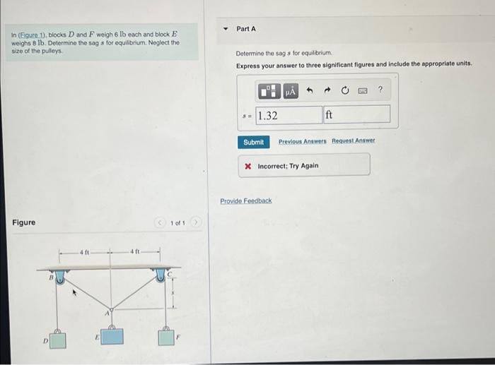 Solved Part A in (Eigure 1), blocks D and F weigh 6 lo each | Chegg.com