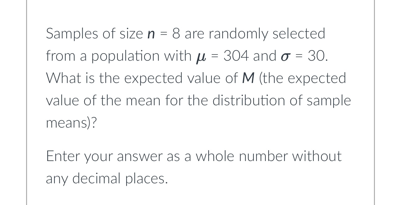 Solved Samples of size n=8 ﻿are randomly selectedfrom a | Chegg.com