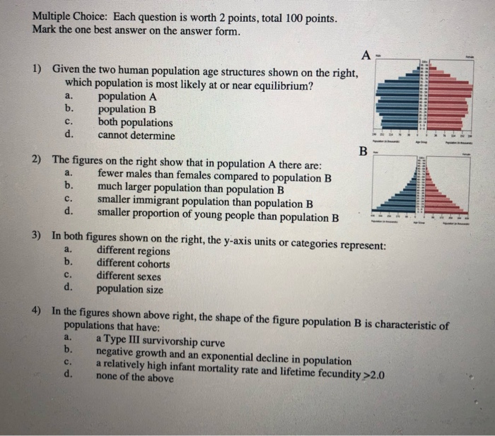 Solved Multiple Choice: Each question is worth 2 points, | Chegg.com