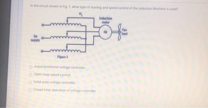 Solved In the circuit shown in Fig. 1. what type of starting | Chegg.com