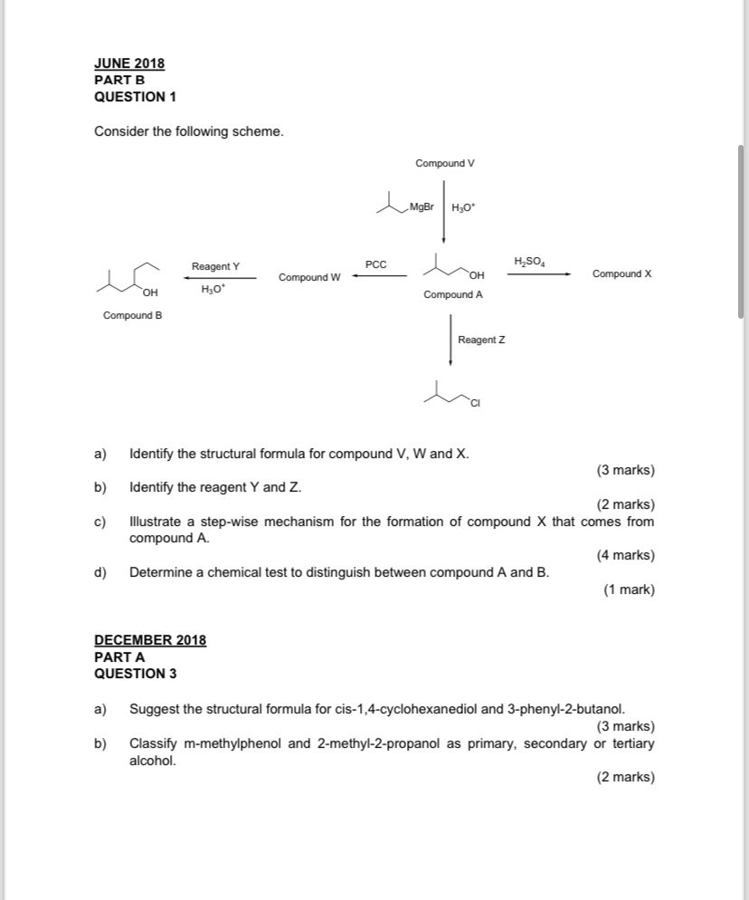 Solved JUNE 2018PART BQUESTION 1Consider the following | Chegg.com