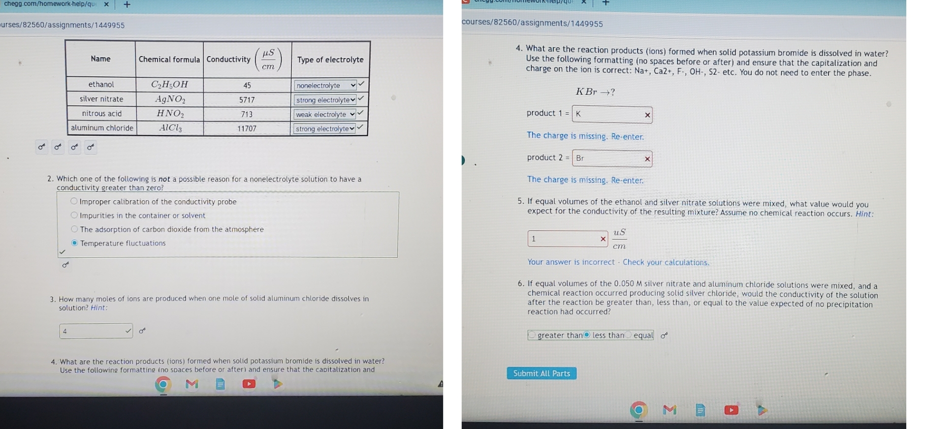 Solved urses/82560/assignments/1449955\table[[Name,Chemical | Chegg.com