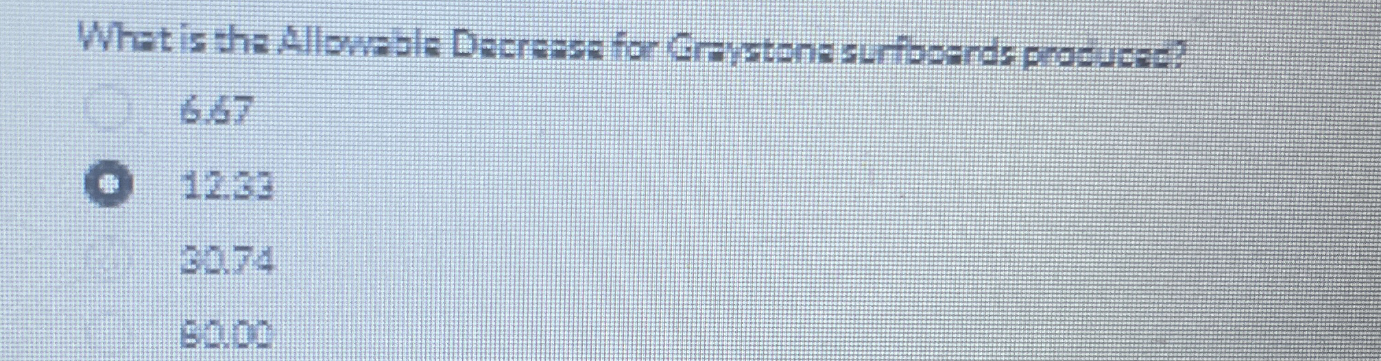 Solved What is the Allowable Decresse for Greystene | Chegg.com