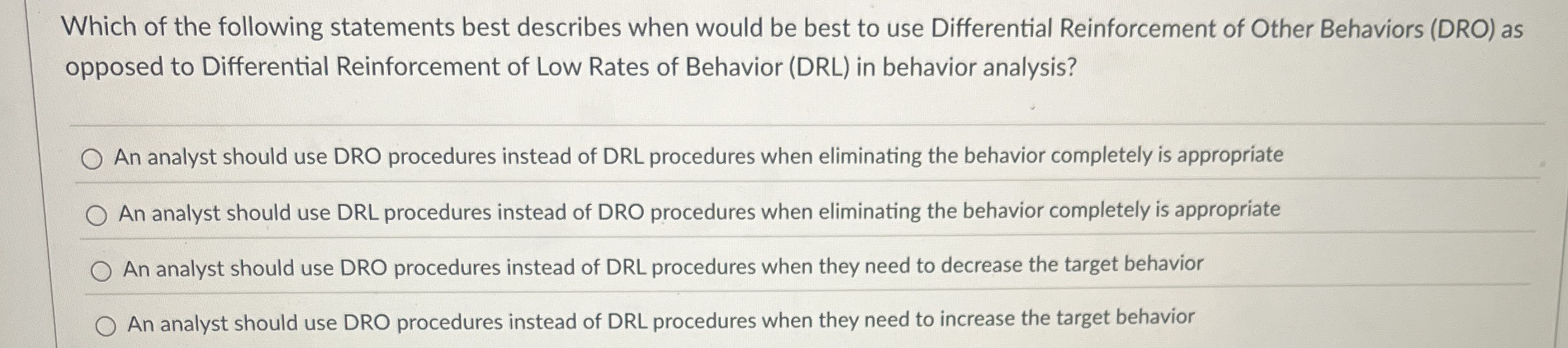 Solved Which of the following statements best describes when | Chegg.com