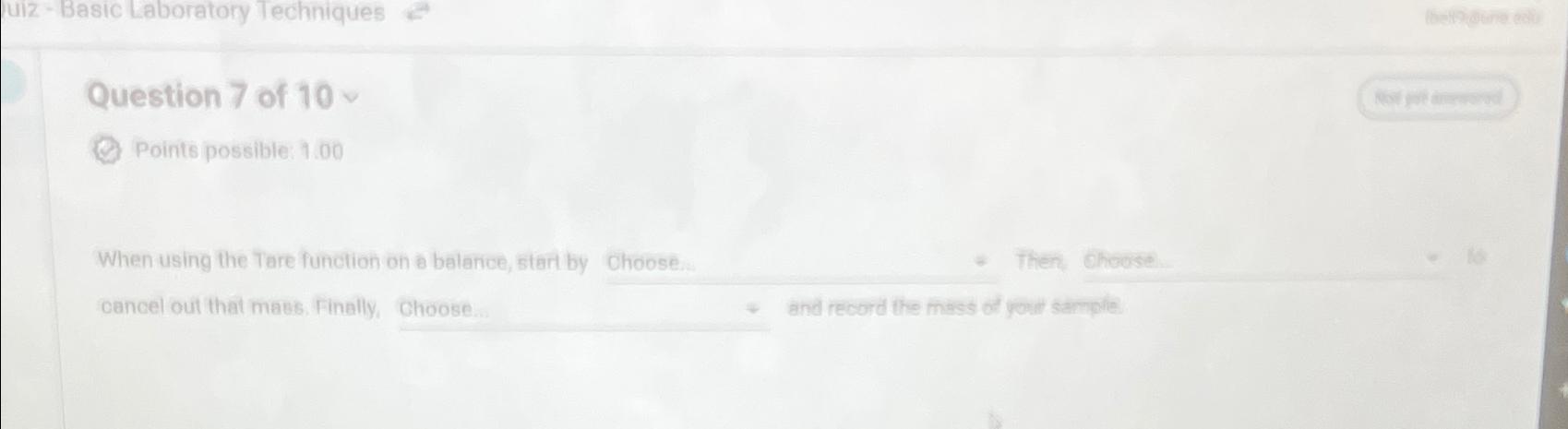 Solved ulz - ﻿Basic Laboratory Techniquestherposine | Chegg.com