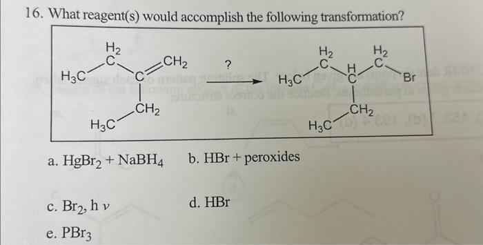 Solved 6. What reagent(s) would accomplish the following | Chegg.com