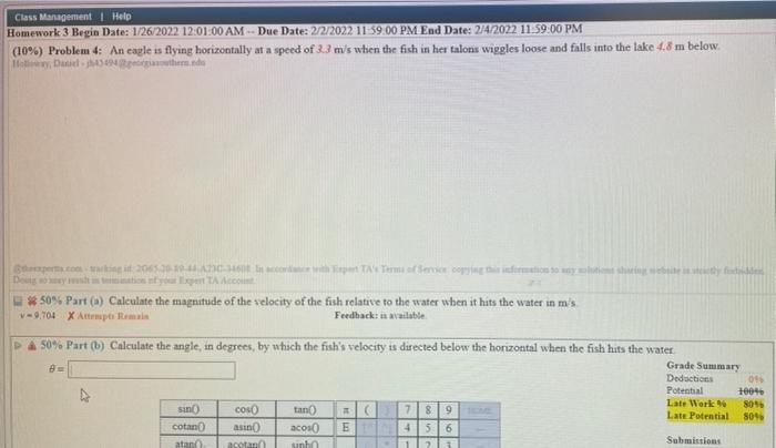 Solved Class Management | Help Homework 3 Begin Date: | Chegg.com