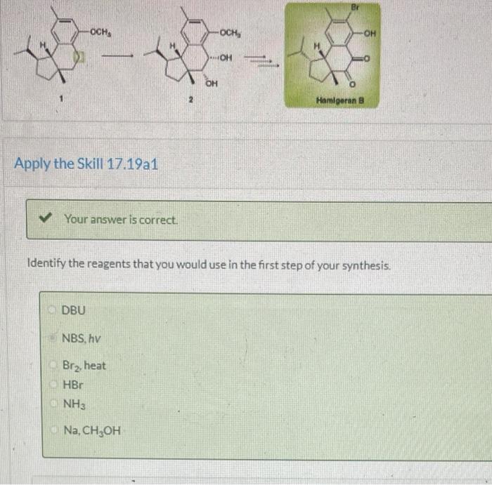 Solved OCHS -OCHA OH OH OH Hamigeran B Apply the Skill | Chegg.com