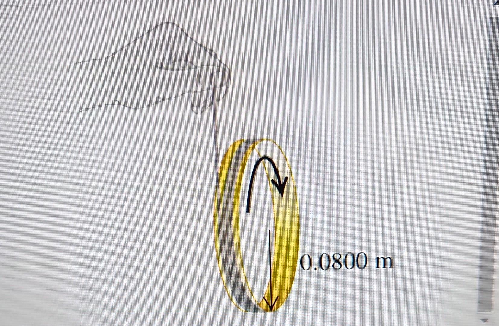 Solved A string is wrapped several times around the rim of a | Chegg.com