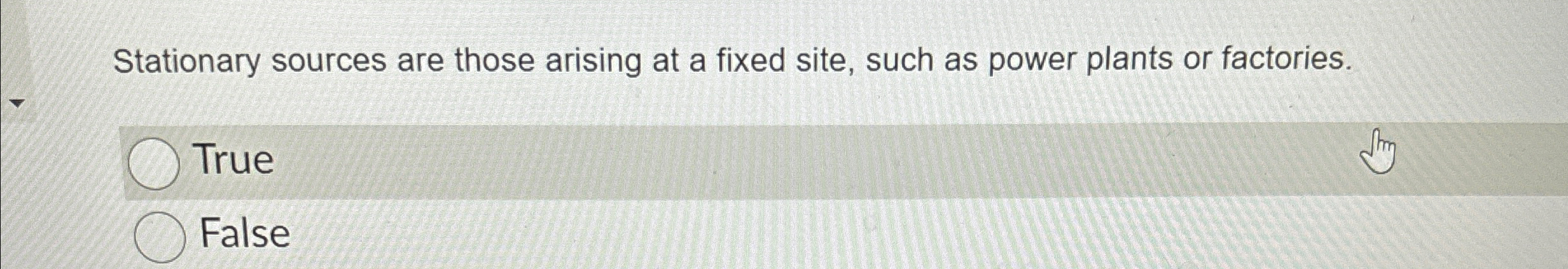 Solved Stationary sources are those arising at a fixed site, | Chegg.com